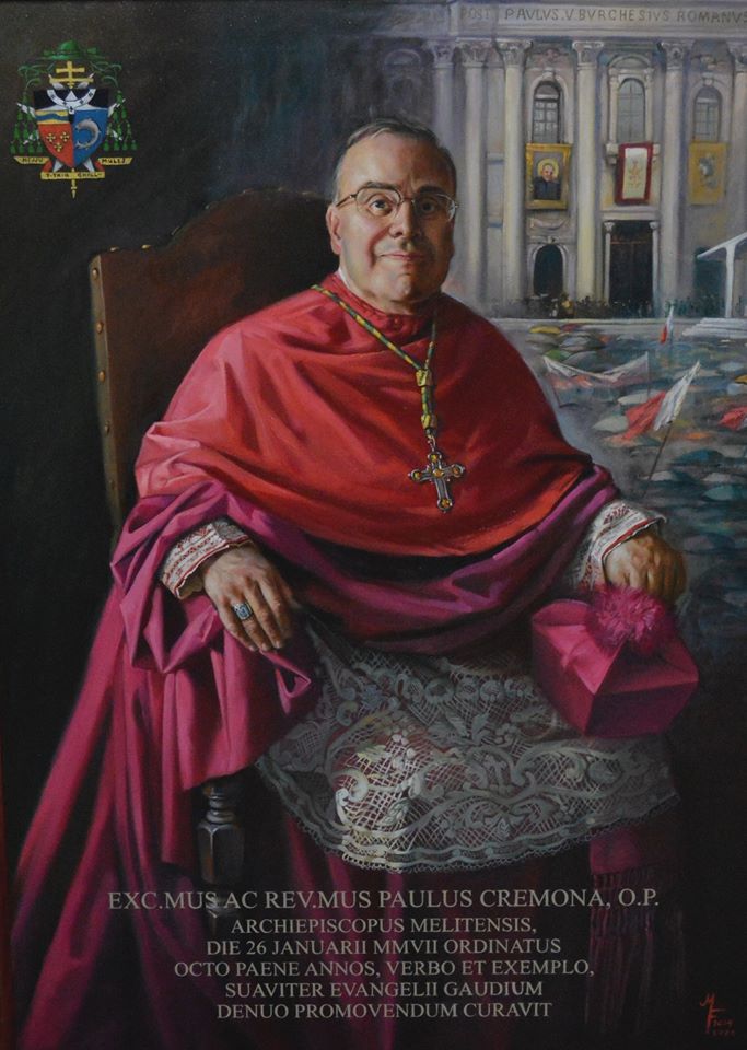 Archbishop Emeritus Paul Cremona celebrates a Thanksgiving Mass ...