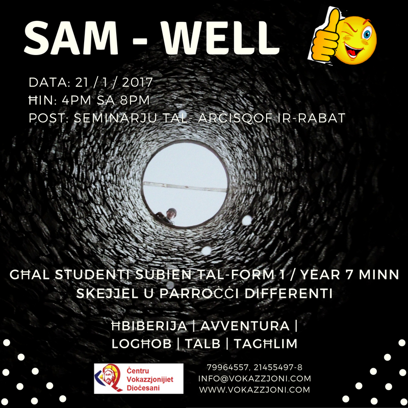 SAM-WELL – An activity for Form 1 students – Archdiocese of Malta