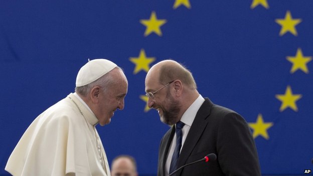 Visit of Pope Francis to the European Parliament and the Council of ...