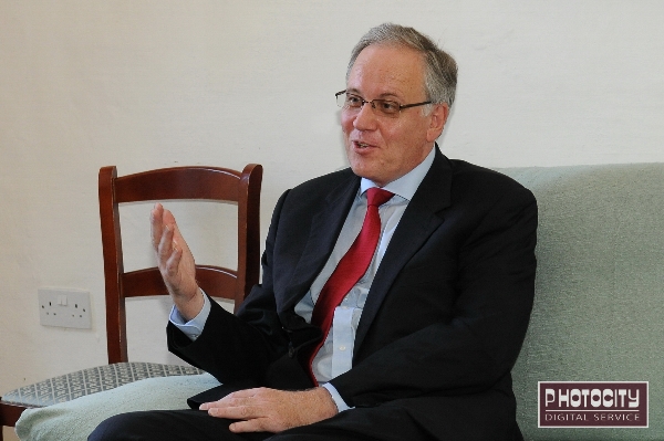 Archbishop Paul Cremona receives the German Ambassador for a courtesy ...