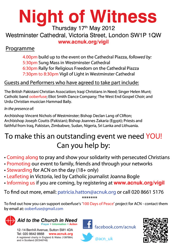 UK EVENT TO DRAW ATTENTION TO A NEW GENERATION OF MARTYRS – Archdiocese ...