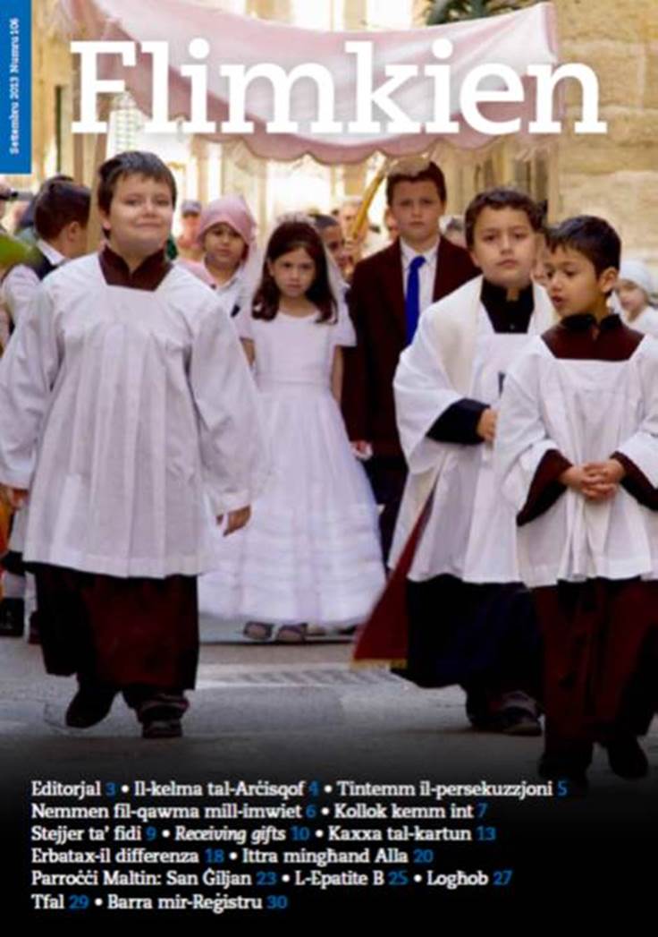 Flimkien Settembru 2013 – Archdiocese of Malta