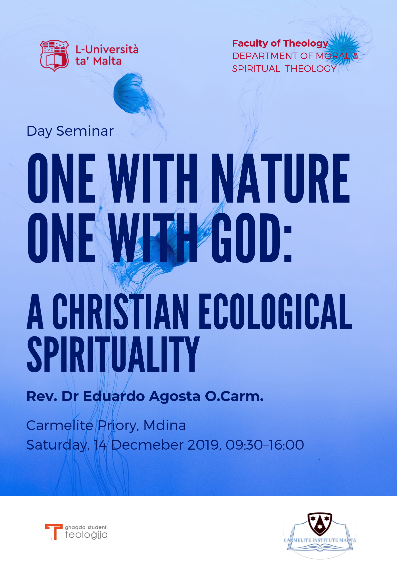 Ecology Week organised by the Faculty of Theology and the Carmelite ...