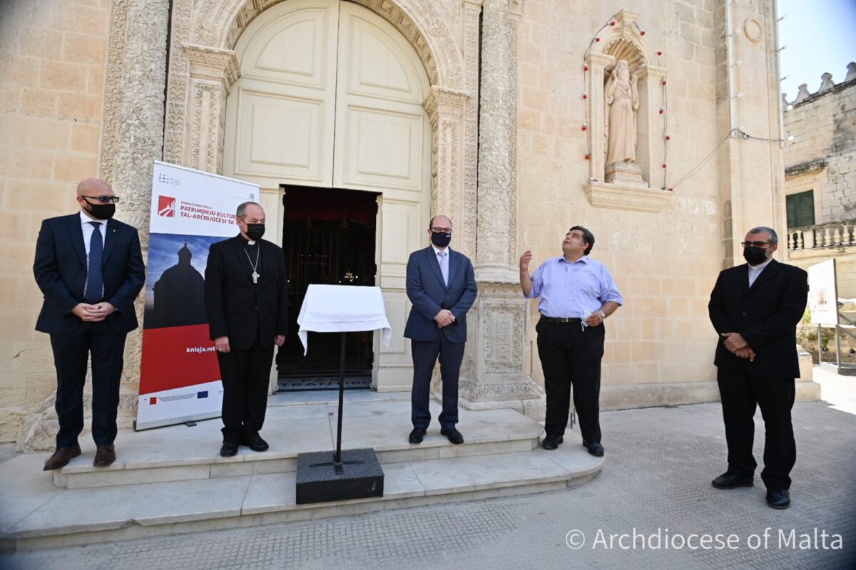 Ħ’Attard parish church façade is inaugurated – Archdiocese of Malta