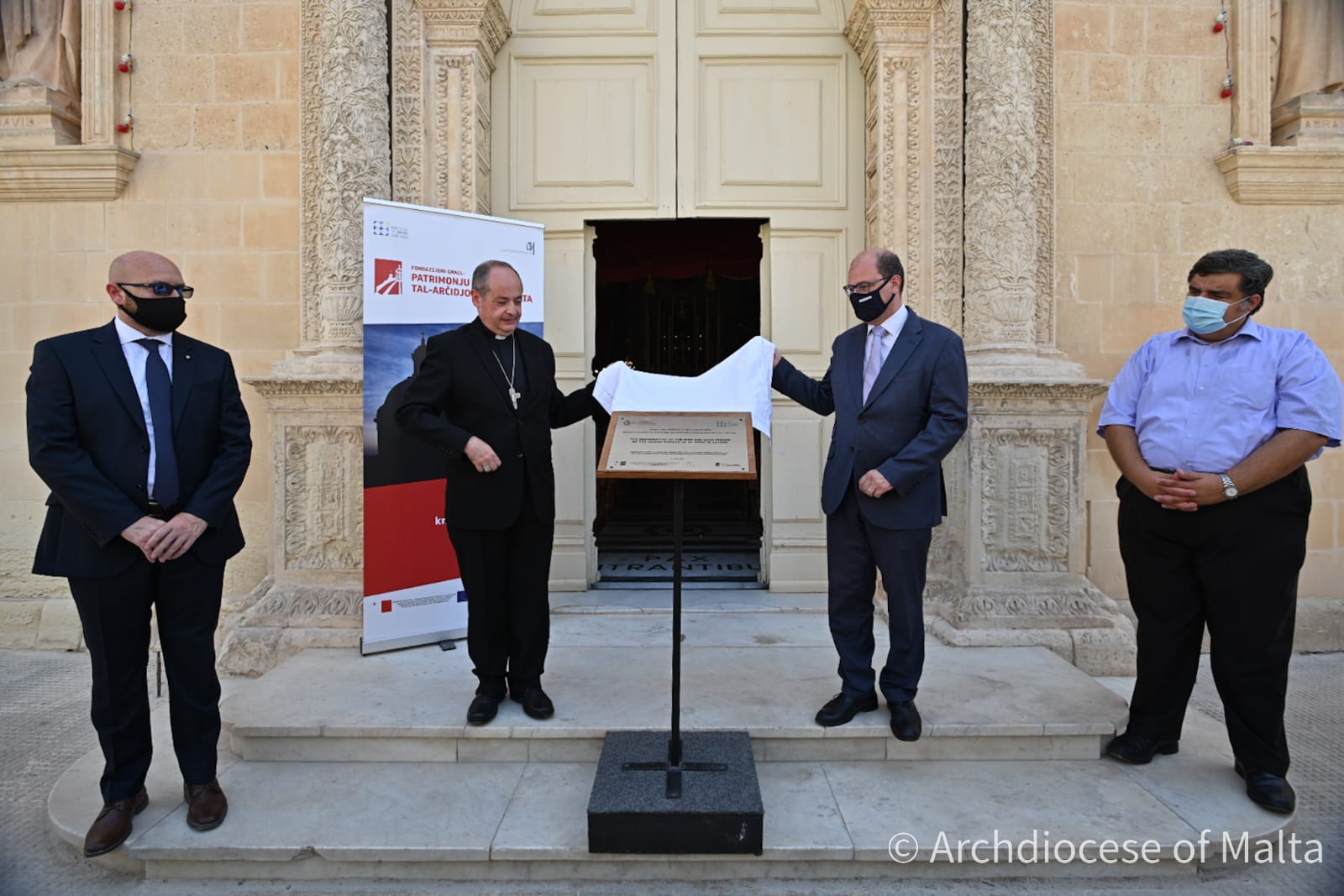 Ħ’Attard parish church façade is inaugurated – Archdiocese of Malta