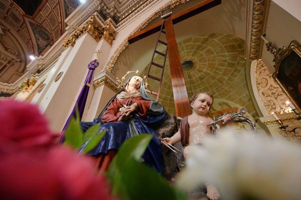National pilgrimage with the statue of Our Lady of Sorrows and the ...