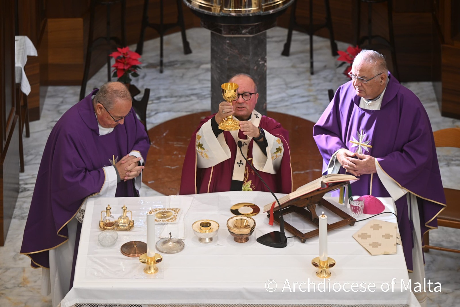 In front of the crib, in front of the cradle in Betlehem, what will be ...