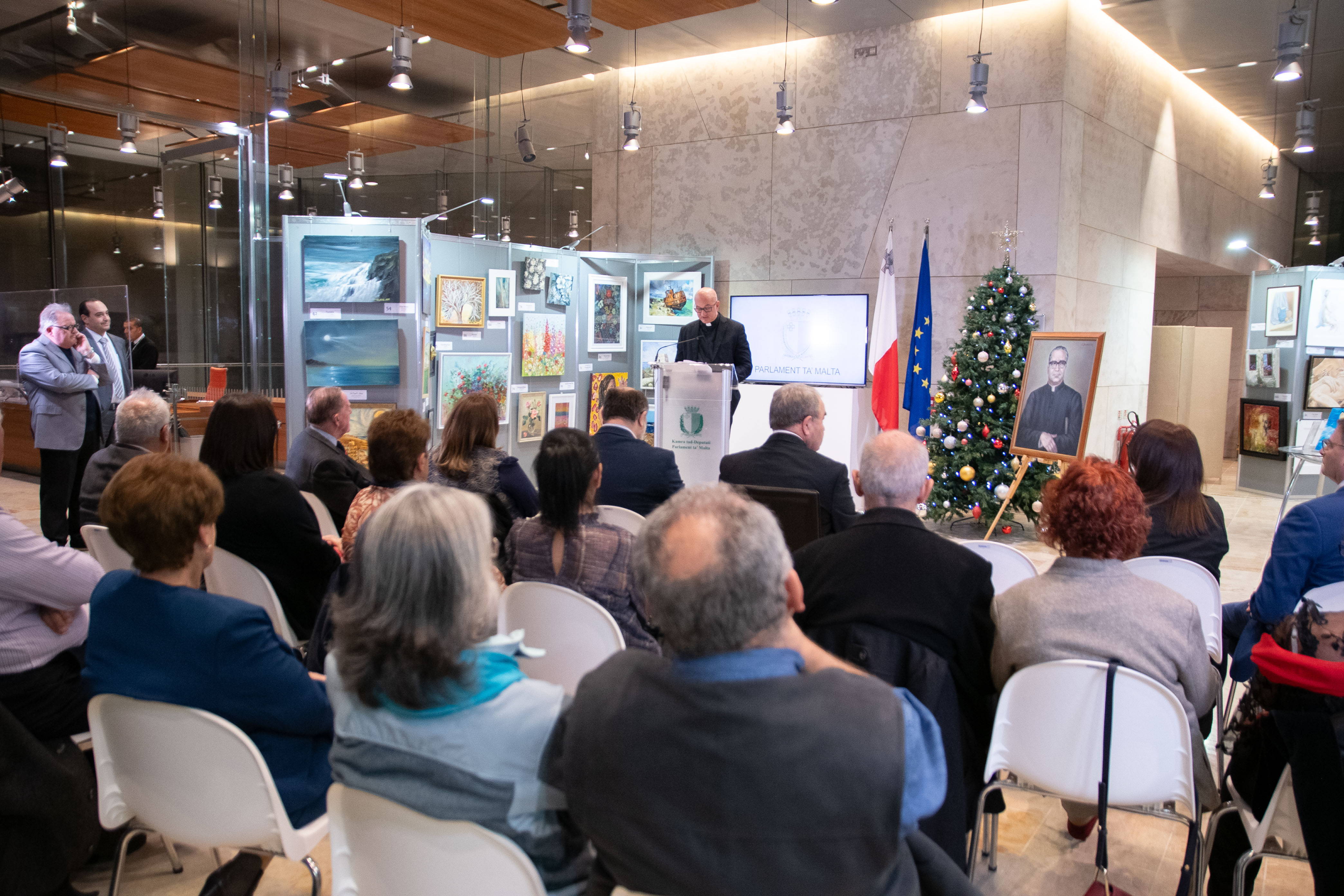 Art Exhibition in aid of Id-Dar tal-Providenza hosted by the Parliament ...