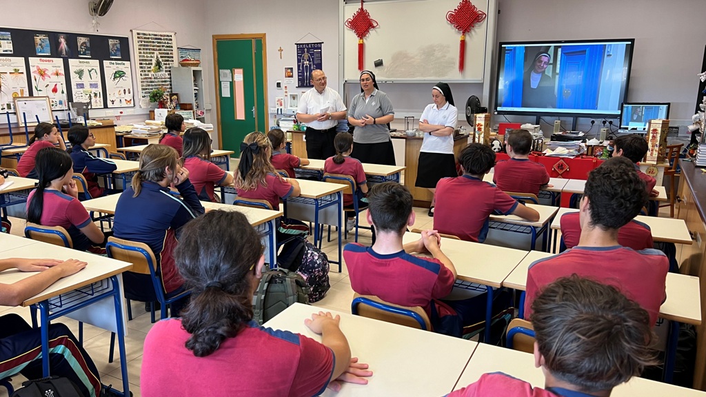 Two Augustinian sisters share life experiences with students ...